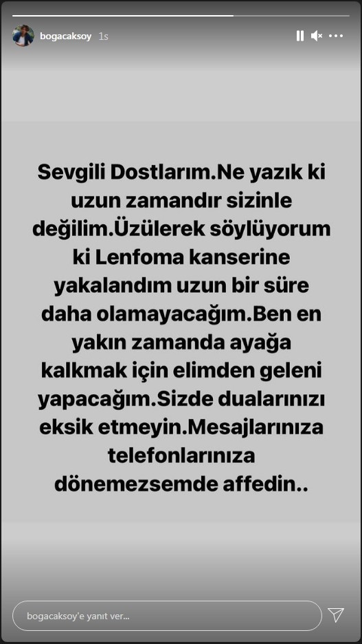 Genç oyuncu Boğaç Aksoy dan herkesi üzen haber SacitAslan